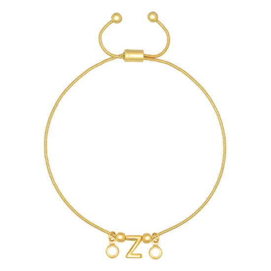 Initial Charm Adjustable Friendship Bracelet – Capwell + Co